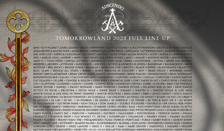 Conheça o line-up completo do Tomorrowland Bélgica 2023 - Agitossp ...